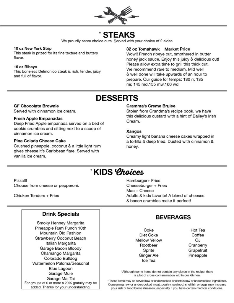 Home - Granby Garage Roadhouse